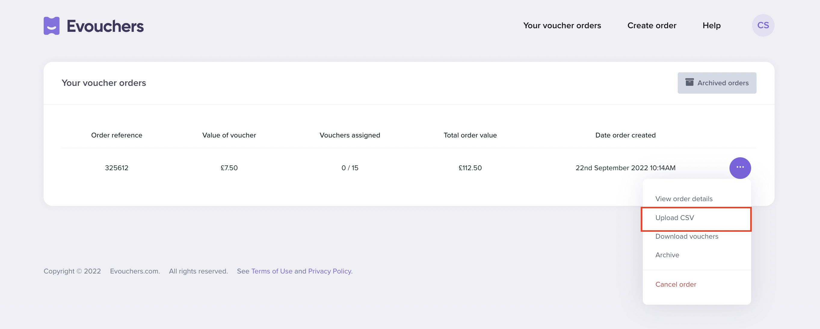 How to Assign vouchers by CSV upload – Evouchers